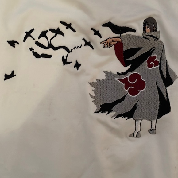 Sweaters | White Sweat Shirt With Custom Made Itachi Uchiha Design ...